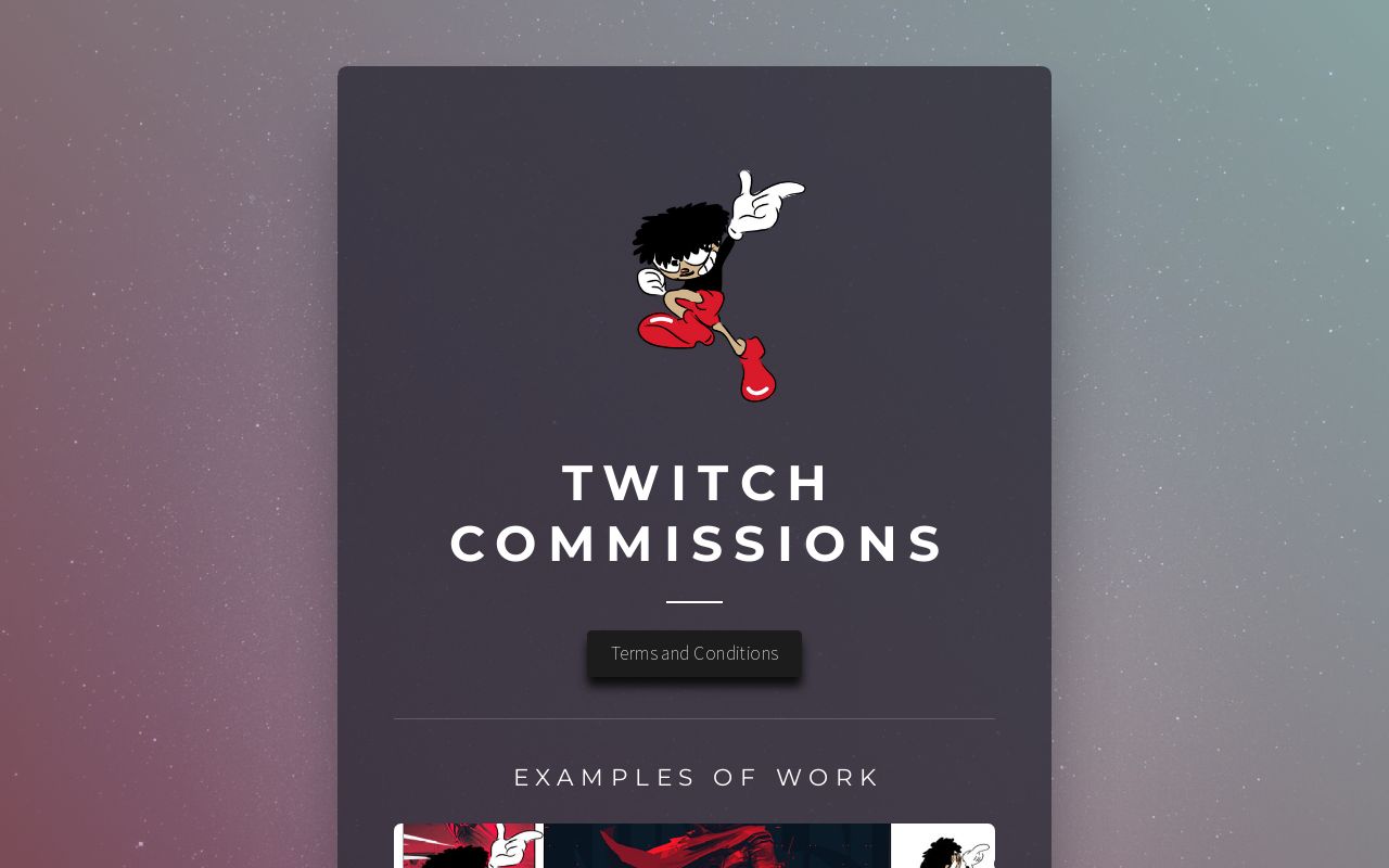 Twitch commissions